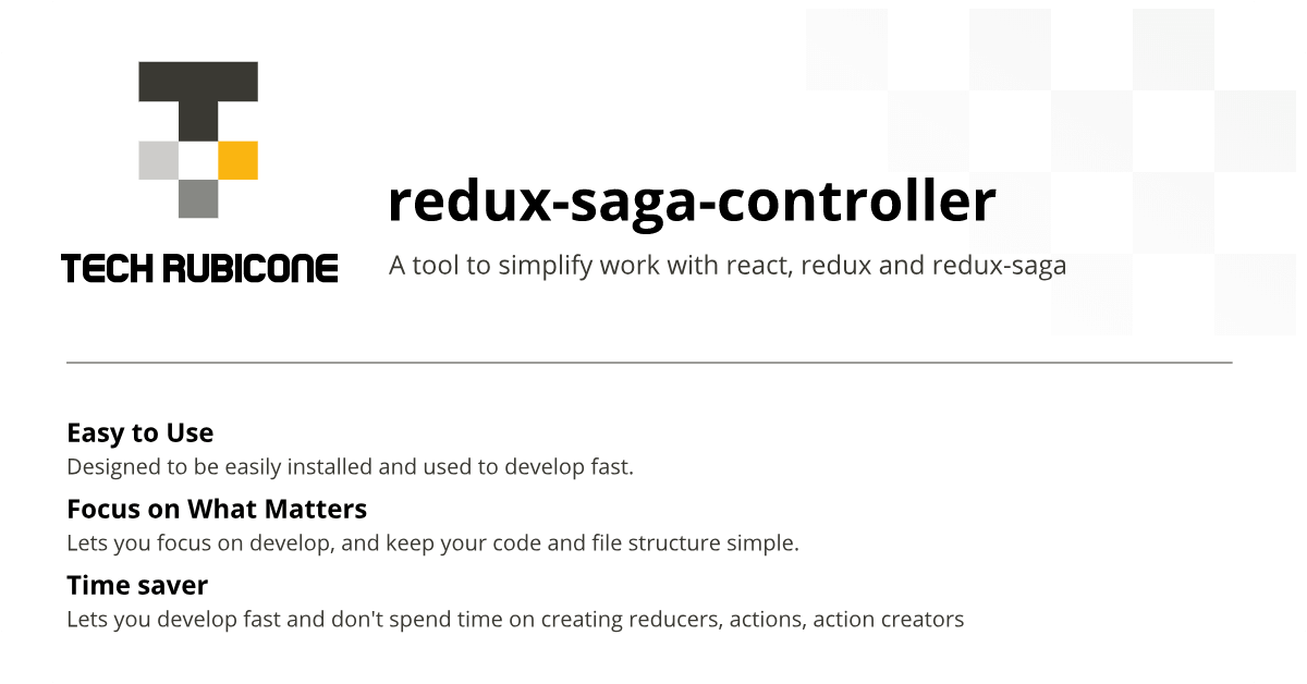 Tutorial for redux-saga-controller | redux-saga-controller